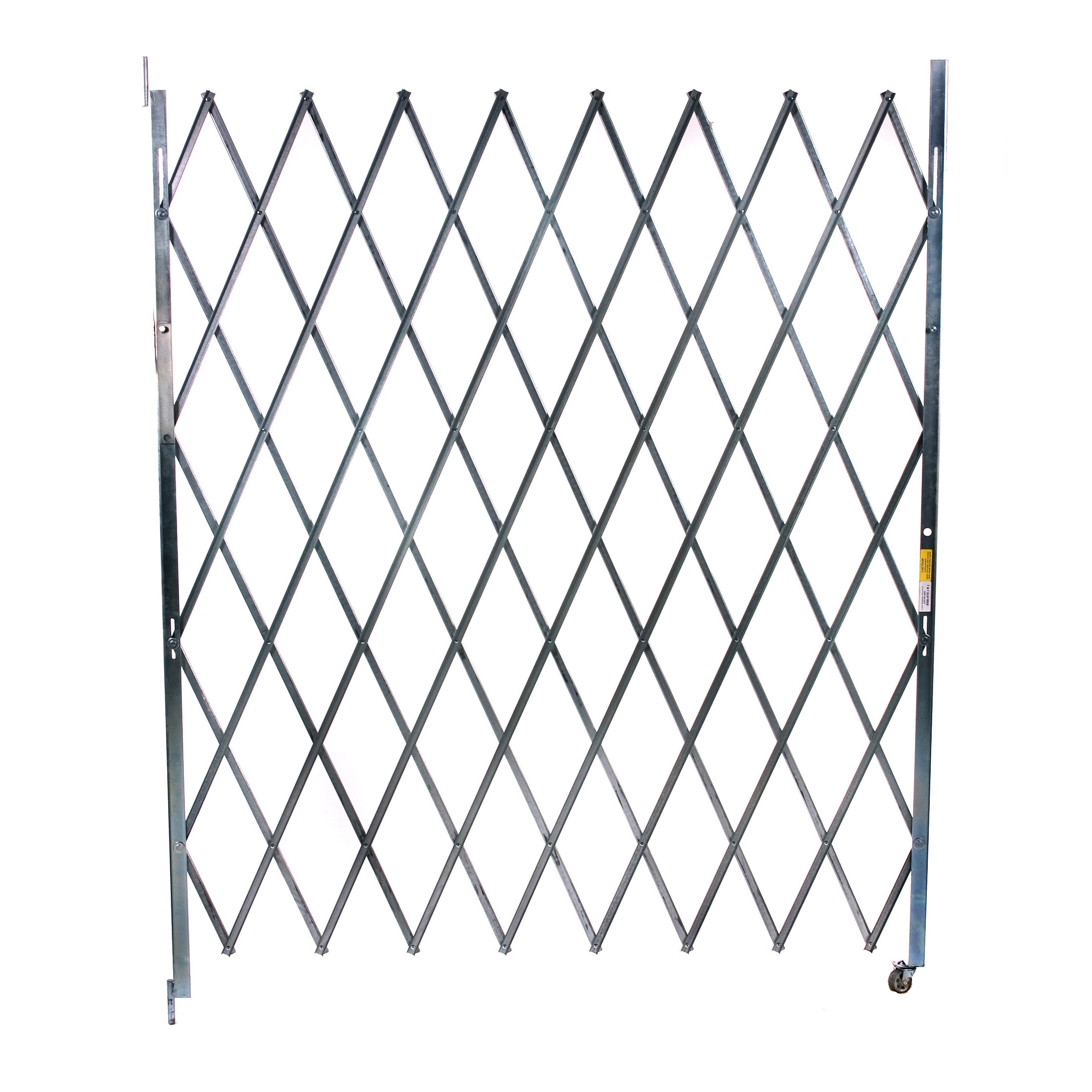 IEP 8.5' x 9' Heavy-Duty Single Folding Security Gate (Galvanized Steel ...