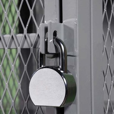 IEP Powder Coated Vandal-Resistant Wire Mesh Storage Locker - 5 Shelf ...